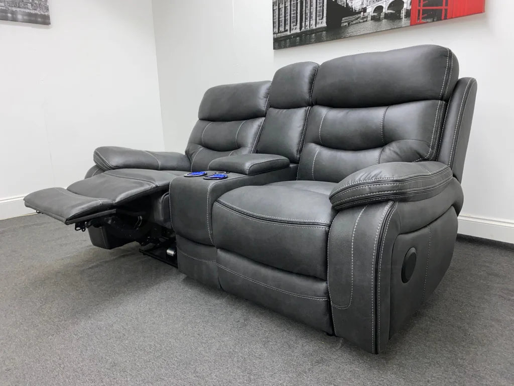 Cinema Sofa Drinks Coolers Wireless Charging Bluetooth Speakers Abode Furniture Outlet